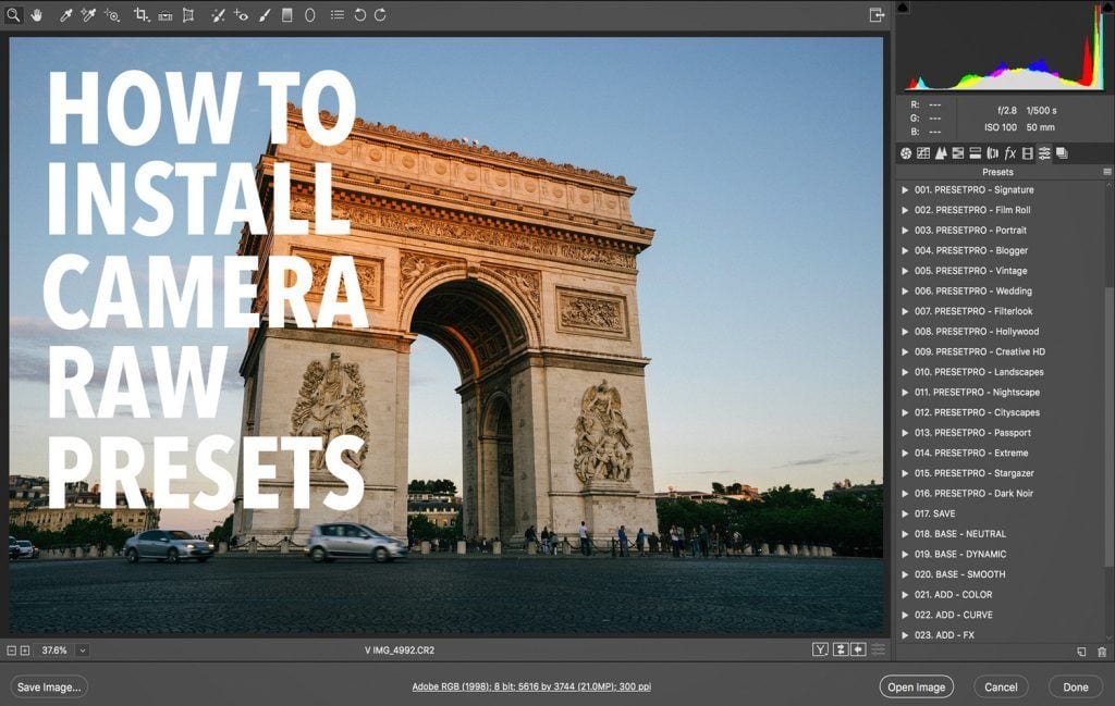 How to Install Camera Raw Presets - Presetpro.com How to Install Camera Raw Presets - Presetpro.com