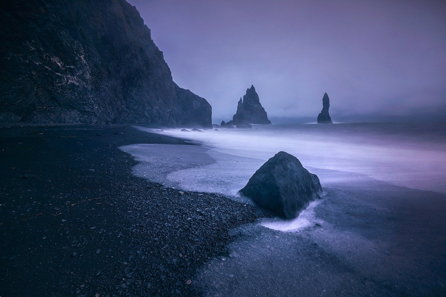 Landscape Photography "Long Exposure Black Sand Beach"