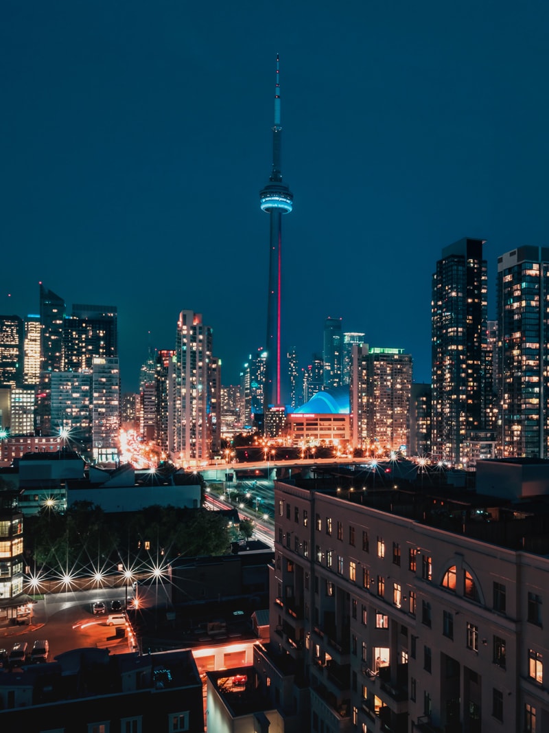Toronto Skyline at Night - Presetpro.com
