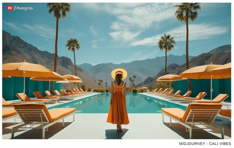 5 Midjourney Prompts | Cali Vibes - Presetpro.com