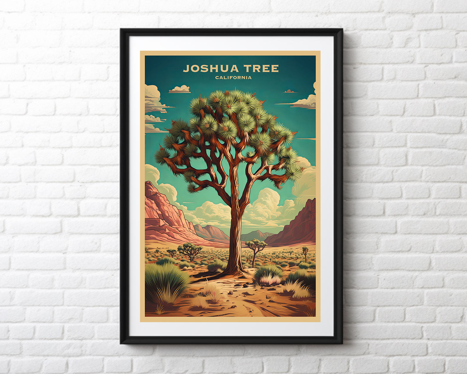 Joshua Tree California Travel Poster | Presetpro.com
