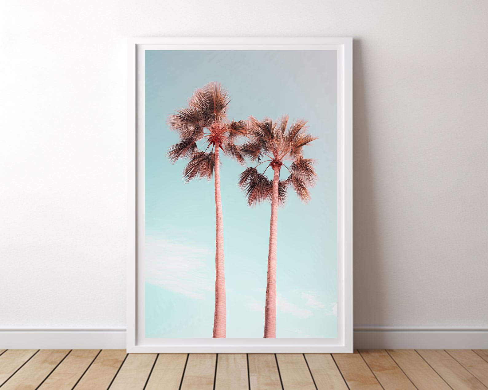 Pink Palm Trees, Printable Boho Wall Art | Presetpro.com