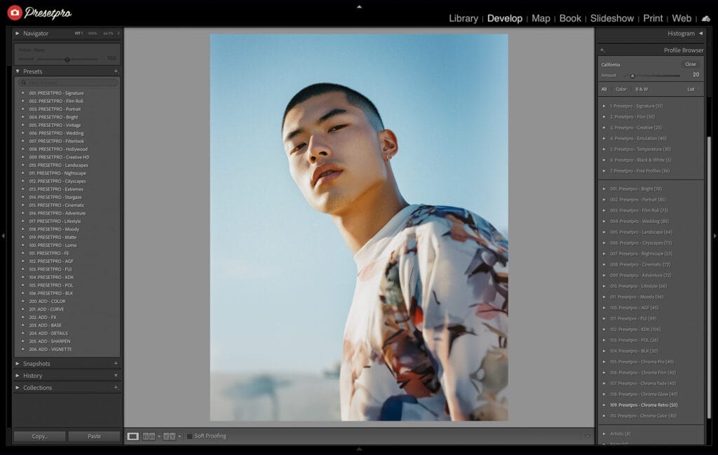 Fujicolor 100 Film Simulation in Lightroom - Presetpro.com